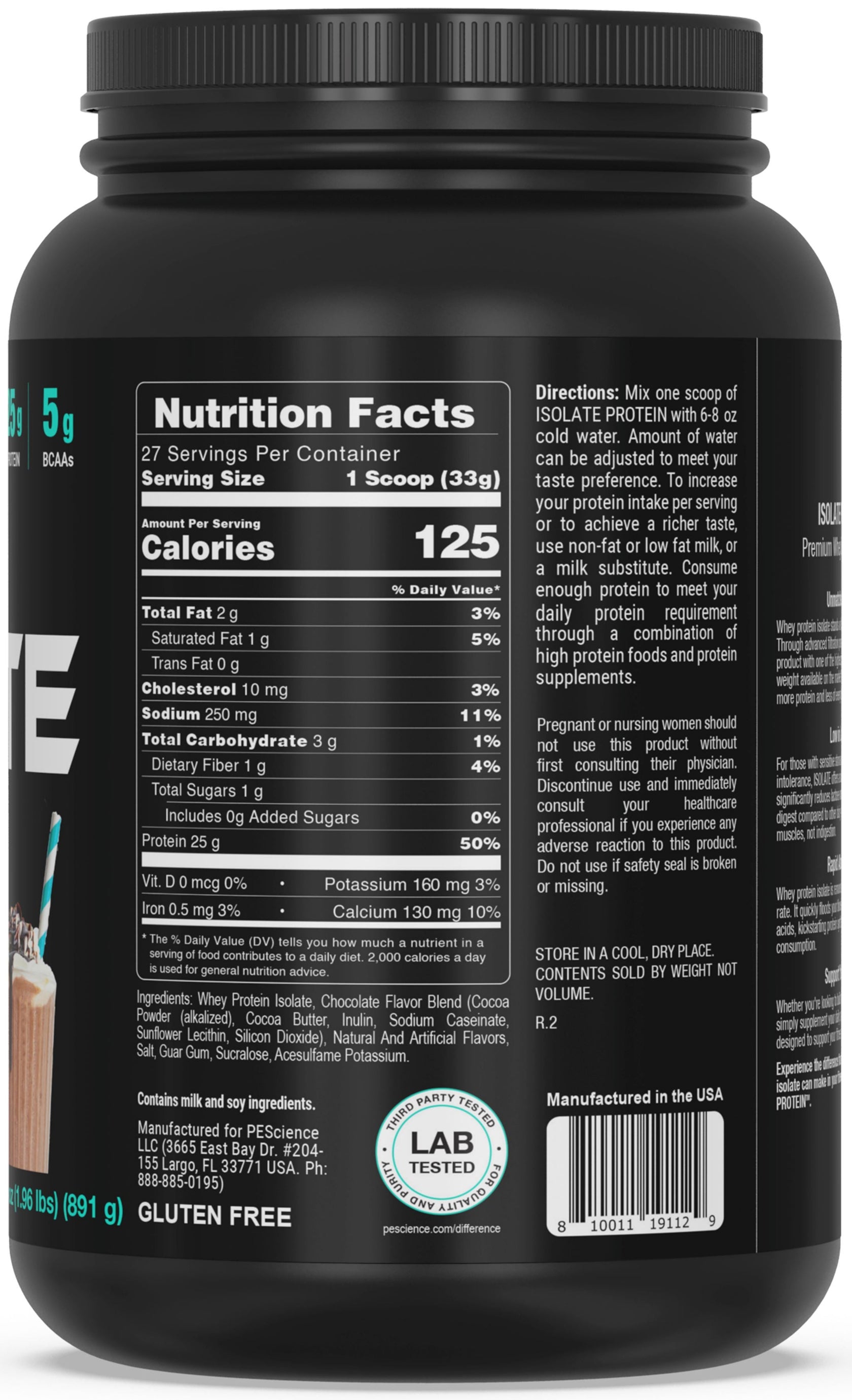 100% Whey Protein Isolate | 25g Protein | Digestion-Friendly Formula – PEScience
