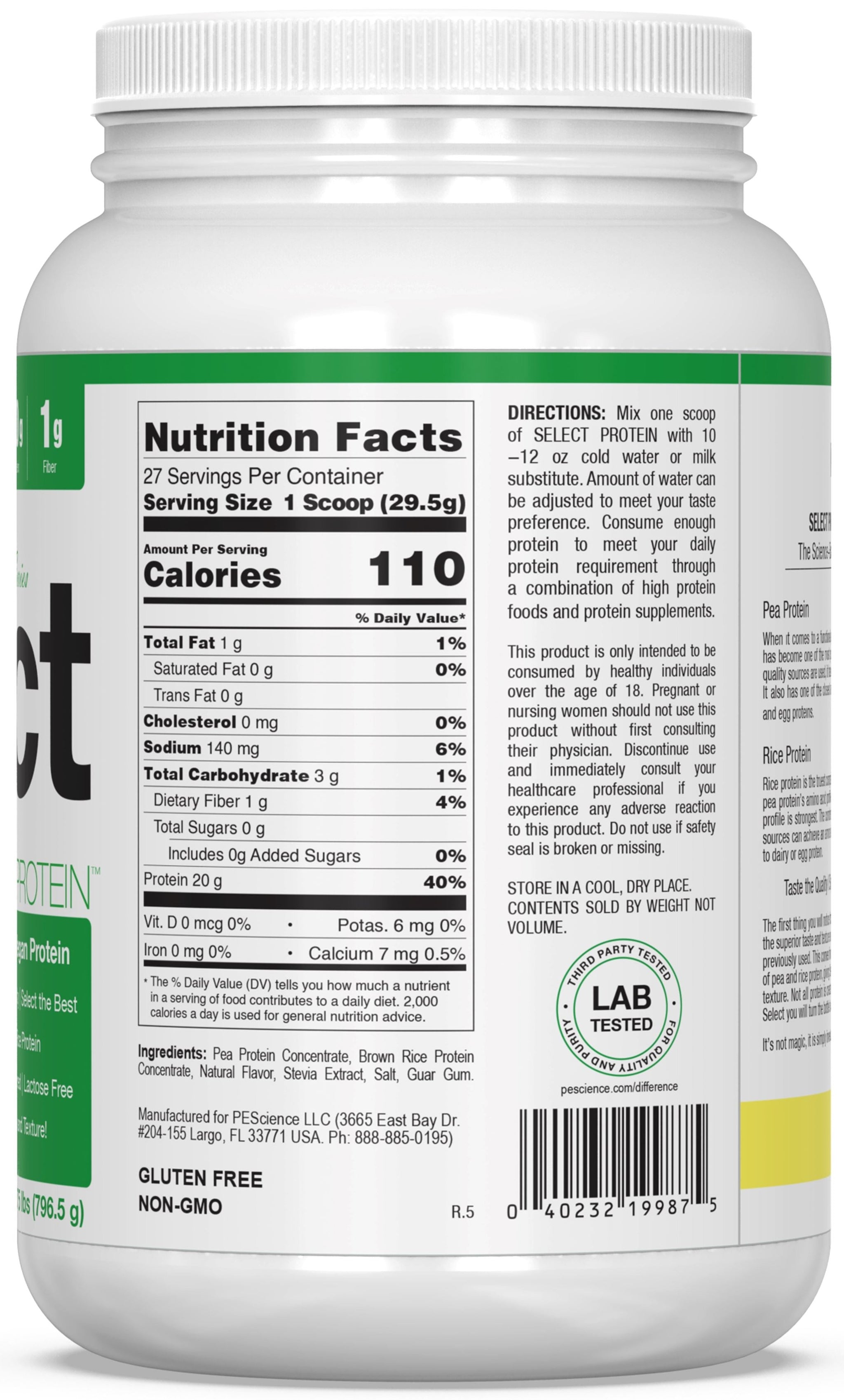 Lean Mass Stack | Select Protein + TruCreatine | Stack & Save – PEScience