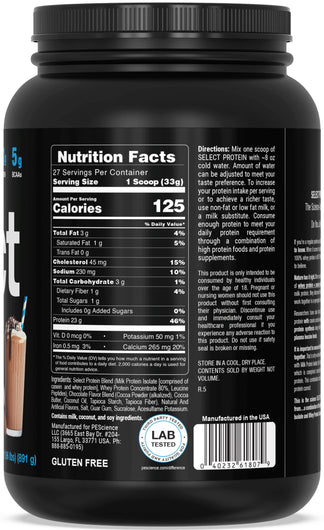 Select Protein | Whey + Casein Blend | Protein You'll Crave – PEScience