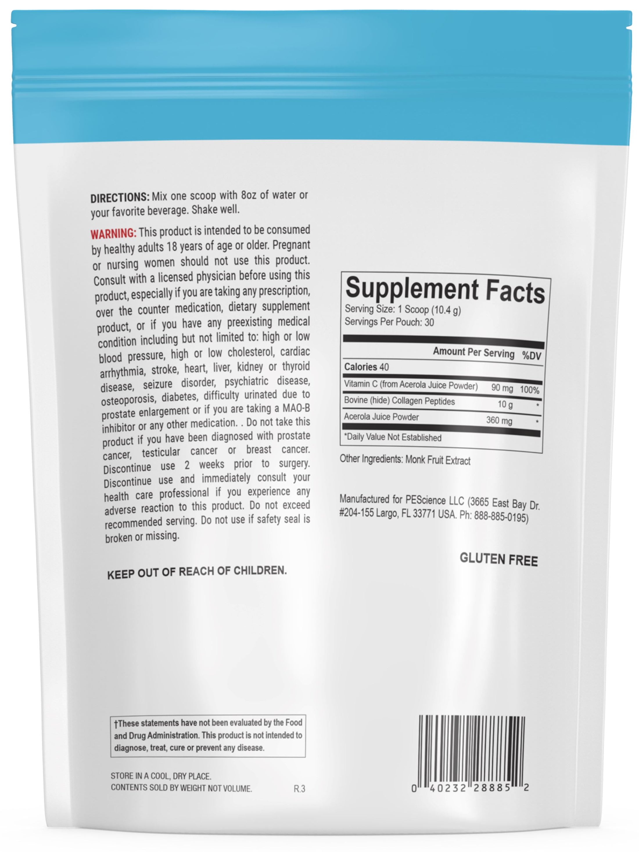 Collagen Peptides + Vitamin C | Skin, Joint & Bone Support – PEScience